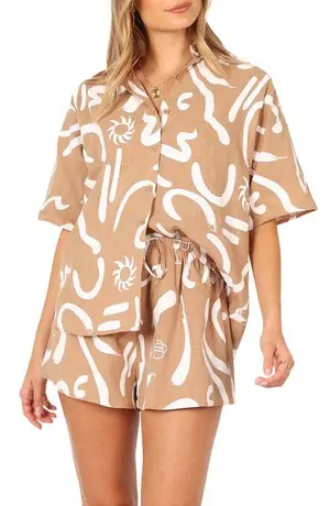 PETAL & PUP Soleil Button-up Shirt & Shorts