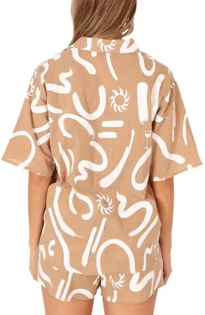 PETAL & PUP Soleil Button-up Shirt & Shorts