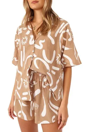 PETAL & PUP Soleil Button-up Shirt & Shorts