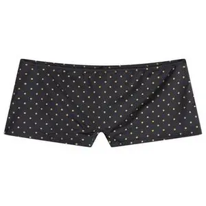 FRUITY BOOTY Celine Polka Dot Swim Shortie - Black/tan