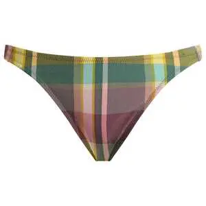 FRUITY BOOTY Check Bikini Bottom - Green