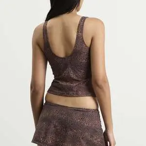 FRUITY BOOTY Shania Leopard Print Tankini