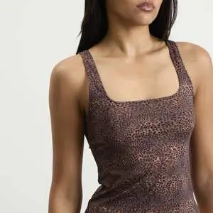 FRUITY BOOTY Shania Leopard Print Tankini