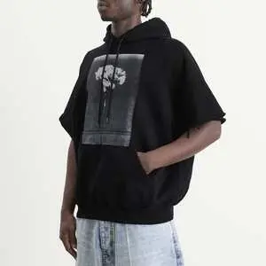 Balenciaga Cutaway Short Sleeve Hoodie