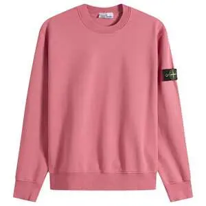 Stone Island Organic Cotton Fleece Sweatshirt - Geranium