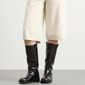 ALOHAS Sajan Vintage Effect Leather Boots