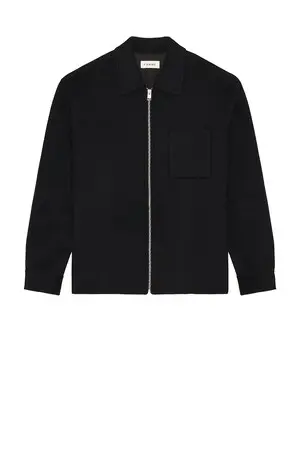 FRAME Double Face Zip Shirt Jacket - Dark Navy