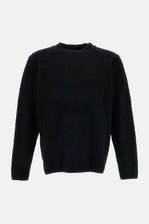 ORIGINAL VINTAGE Brushed Crew-neck Sweater - Nero