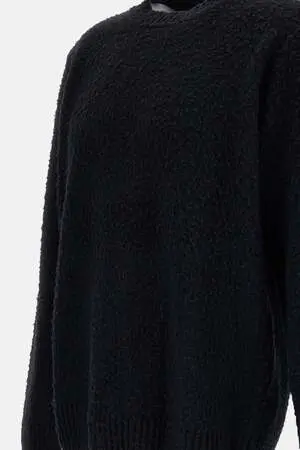 ORIGINAL VINTAGE Brushed Crew-neck Sweater - Nero