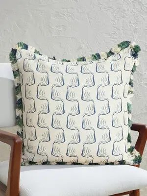 SOHO HOME Theron Jacquard Pillow - Green