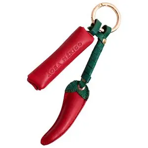 AORA MÉXICO Chili Bag Charm & Lip Serum On-the-go Carrier Handmade In Leather - One-color
