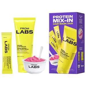 FROMLABS Protein Capsule Keratin Hair Repair Mask + Booster Powder Value Set 6.76 Fl. Oz Protein Capsule Repair Hair Mask, 8 Sachets Prote - One-color
