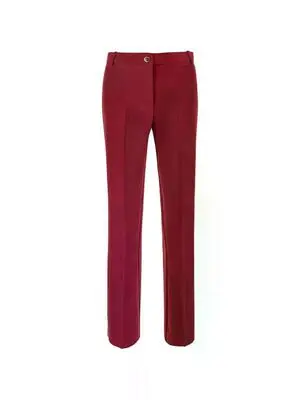 Pinko Pressed-crease Straight-leg Trousers - Red