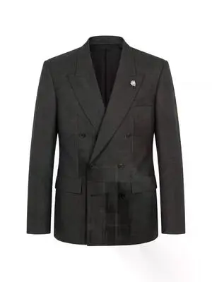 Gucci Double-breasted Wool Blazer - Grey