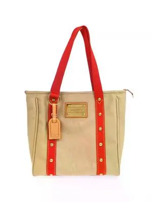 LOUIS VUITTON 2005 Antigua Cabas Mm Tote Bag - Neutrals