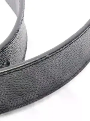 LOUIS VUITTON Damier Graphite Canvas Belt