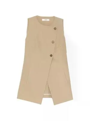 LESS Cotton Waistcoat - Brown