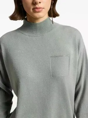Peserico High-neck Chest-pocket Jumper