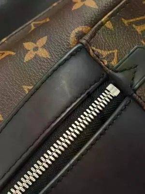 LOUIS VUITTON Monogram Macassar Josh Backpack - Brown