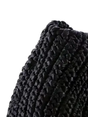 Prada Basket Crochet Raffia Small Tote Bag