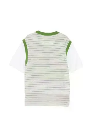 LESS Striped Mock-layer T-shirt