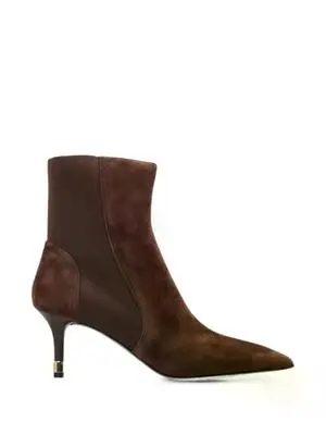 Furla Aria Suede Ankle Boots - Brown