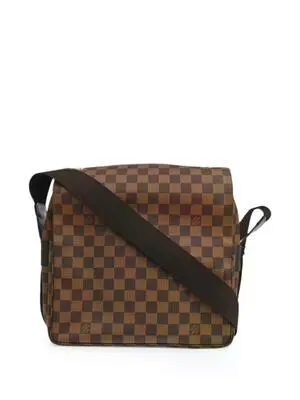 LOUIS VUITTON 1999 Damier Naviglio Shoulder Bag - Brown