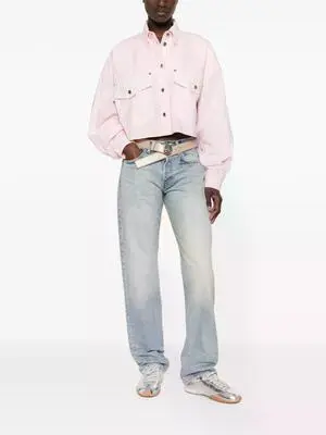 Versace Crop Button-down Shirt
