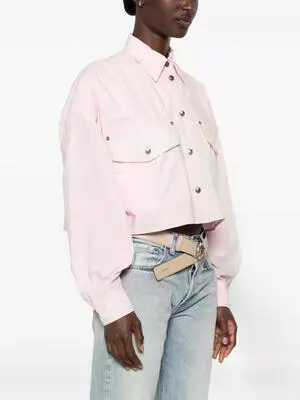 Versace Crop Button-down Shirt