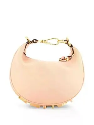 Fendi Leather Nano Hobo Bag - Neutrals