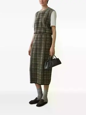 LESS Plaid Layered Effect T-shirt