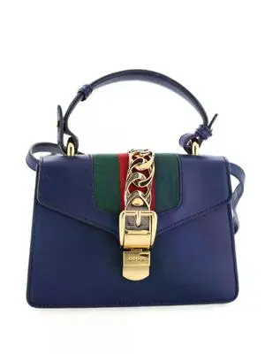 Gucci Sylvie Mini Satchel - Blue