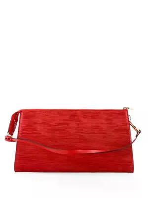 LOUIS VUITTON Pochette Accessoires Epi Leather Clutch Bag - Red