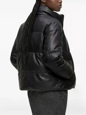 Karl Lagerfeld Faux-leather Puffer Jacket