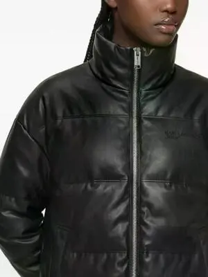 Karl Lagerfeld Faux-leather Puffer Jacket
