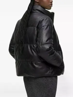Karl Lagerfeld Faux-leather Puffer Jacket