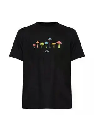 Paul Smith Mushrooms Print T-shirt - Black