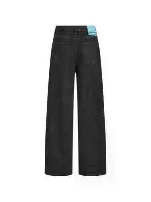 Karl Lagerfeld X Pietro Terzini Low-rise Wide-leg Jeans