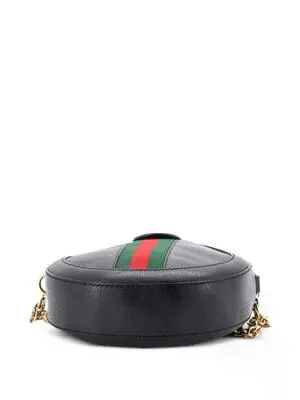 Gucci Ophidia Round Shoulder Bag Mini Crossbody Bag - Black