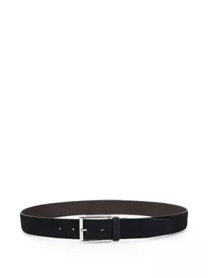 Canali Calf Suede Reversible Belt