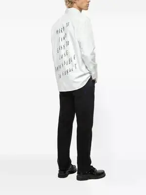 Karl Lagerfeld X Pietro Terzini Slogan-print Jeans - Black