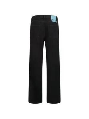 Karl Lagerfeld X Pietro Terzini Slogan-print Jeans - Black