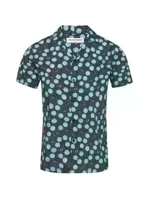 Orlebar Brown Hibbert Floral-print Shirt - Green