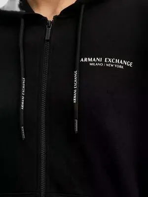 Armani Exchange Logo-print Zip-up Hoodie