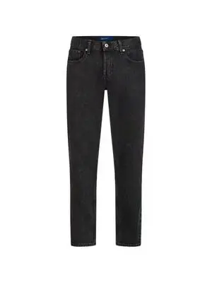Karl Lagerfeld Tapered Fit Denim Jeans - Black