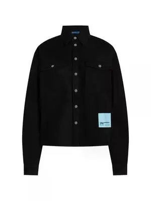 Karl Lagerfeld X Pietro Terzini Boxy Cotton Overshirt - Black
