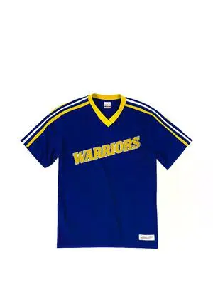 Mitchell & Ness Golden State Warriors V-neck T-shirt - Blue