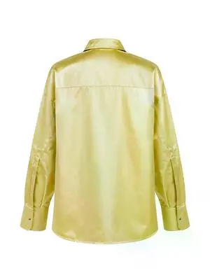 SA SU PHI Long Sleeve Satin Shirt