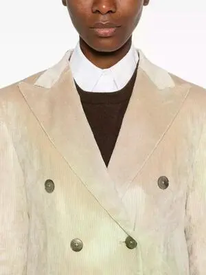 LARDINI Double-breasted Corduroy Blazer