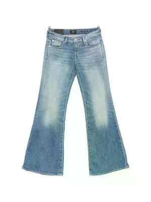 7 For All Mankind Low-rise Flared Jeans - Blue